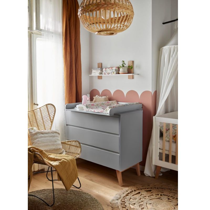 Komoda szara Pinio Swing - 3 szuflady - sklep Lamps & Company